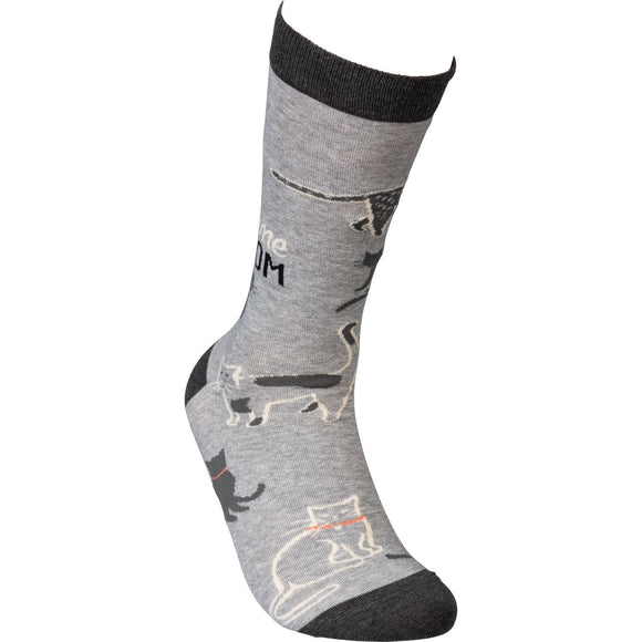 Awesome Cat Mom Socks – Purrs and Whiskers