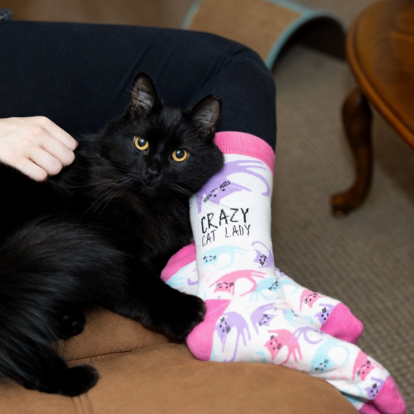 Crazy Cat Lady Socks – Purrs and Whiskers